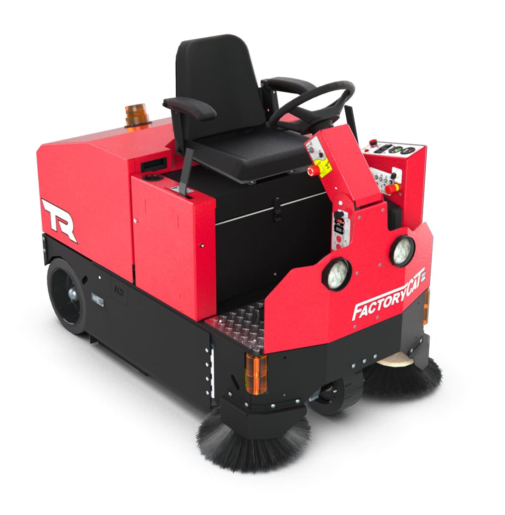 FACTORYCAT WALK-BEHIND AND RIDER SWEEPERS - Maybury Material Handling