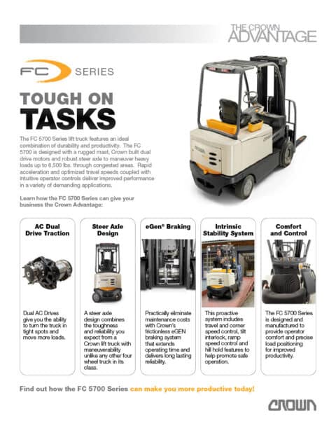 Purchase Crown Crown FC Series Counterbalanced Truck at Maybury ...