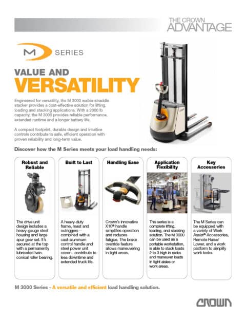 Find Crown Crown M Series Power Lift & Travel Stacker at Maybury ...